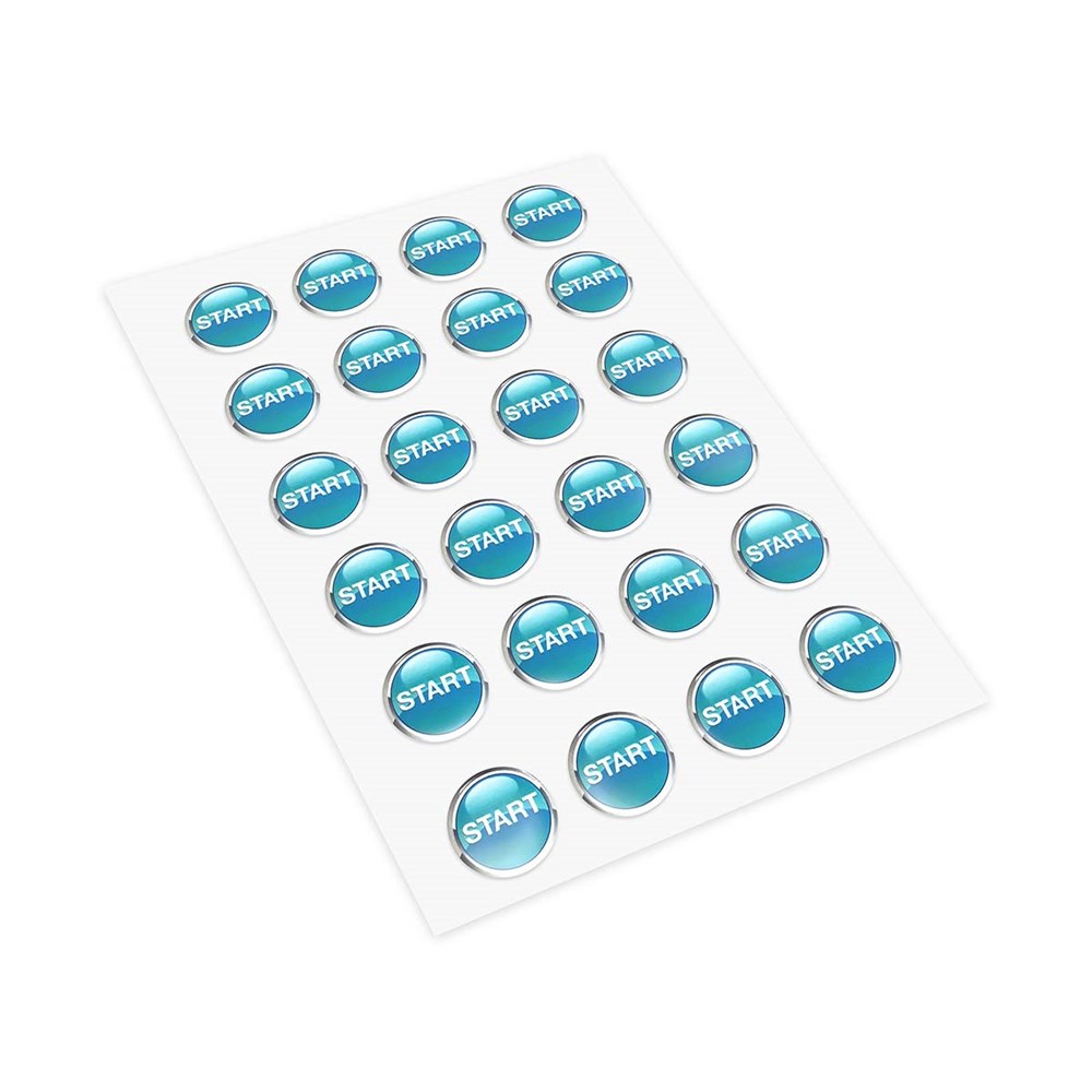 Doming Stickers on A4 sheet - Tiger Concept